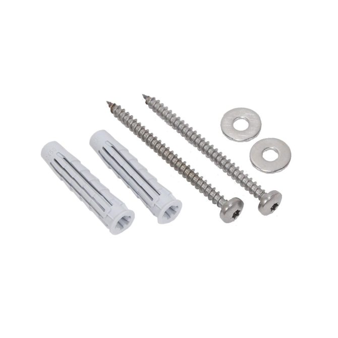 Rustfri skruer til montage i mursten og beton - 2 styks